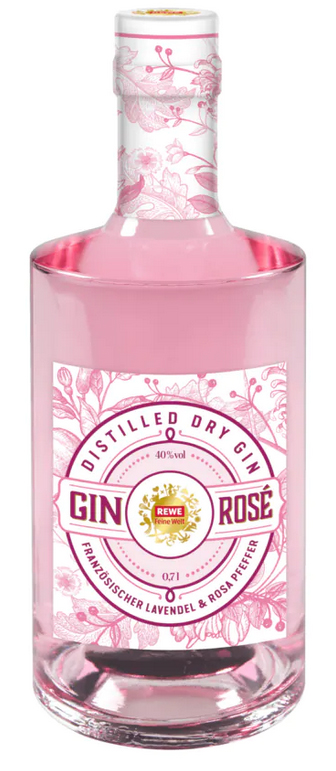 einfach-gin.de - Infos rund um Gin - Gin Rosé (Rewe)